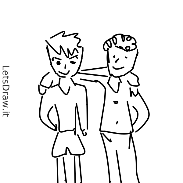 How to draw best friends / yrnkptbyc.png / LetsDrawIt