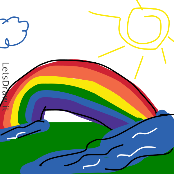 How to draw rainbow / yru5bg557.png / LetsDrawIt