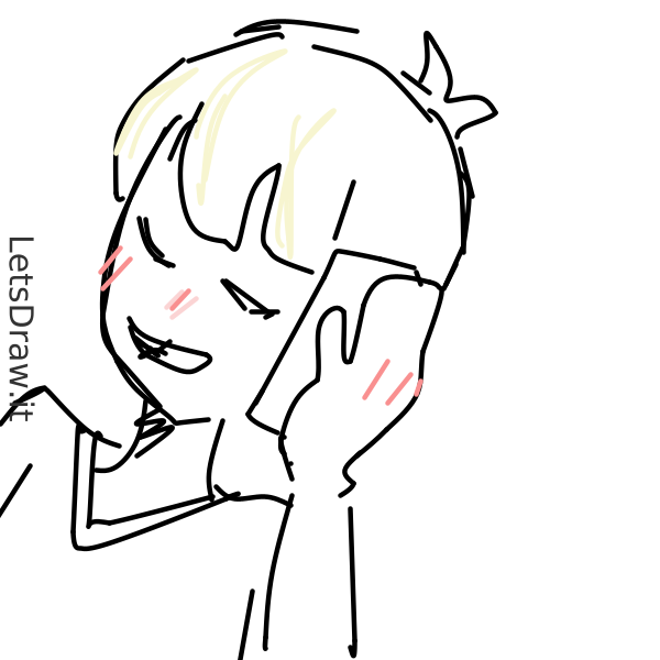 How to draw phone call / ysf1kaxyn.png / LetsDrawIt