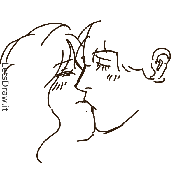 How to draw kissing / ysosx5eqh.png / LetsDrawIt