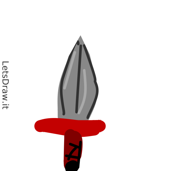 How to draw dagger / yut9e4z5k.png / LetsDrawIt