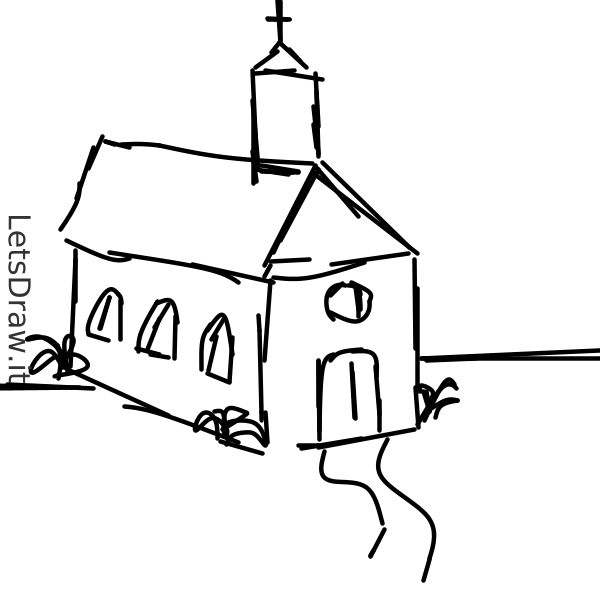 How to draw church / yw91ncj1n.png / LetsDrawIt