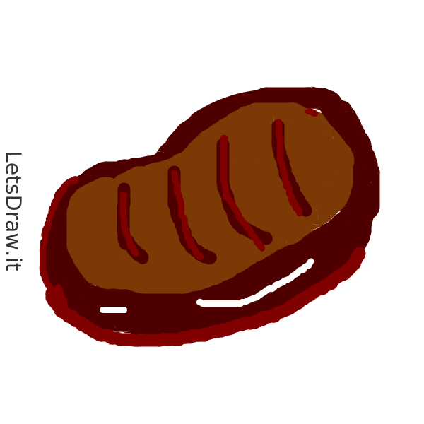 How to draw meat / ywdmxq71g.png / LetsDrawIt