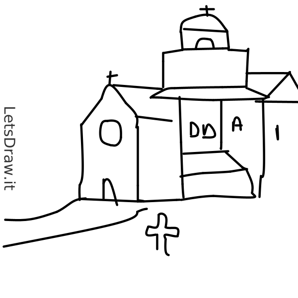 How to draw church / ywsg9885.png / LetsDrawIt