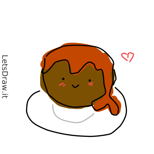 How to draw meatball / yxpfjmqee.png / LetsDrawIt