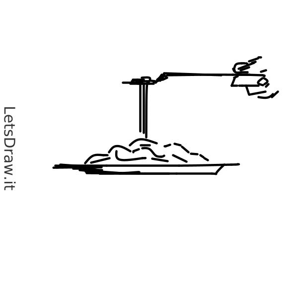 How to draw pasta / yz87r1mfr.png / LetsDrawIt