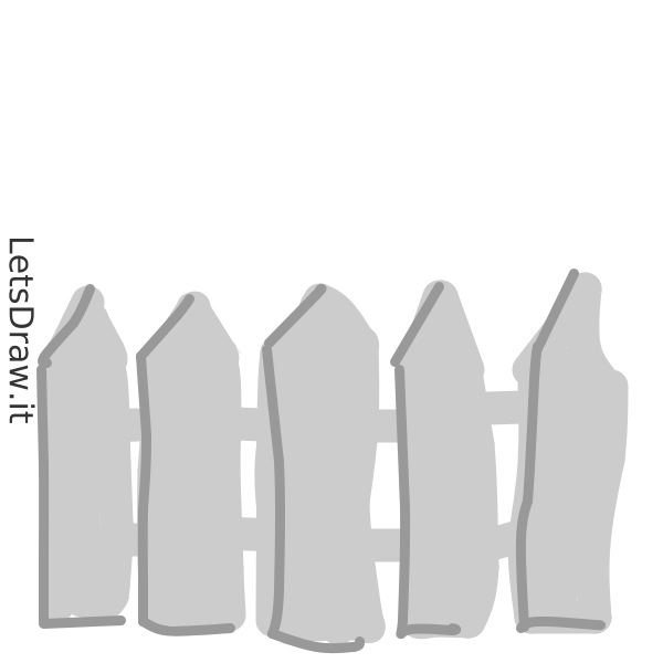 How to draw fence / z365fop6q.png / LetsDrawIt