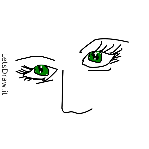 How to draw green-eyed / z45gpmfx.png / LetsDrawIt