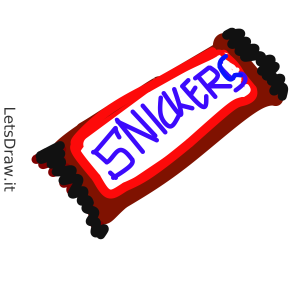 How to draw Snickers / z4zuckcta.png / LetsDrawIt