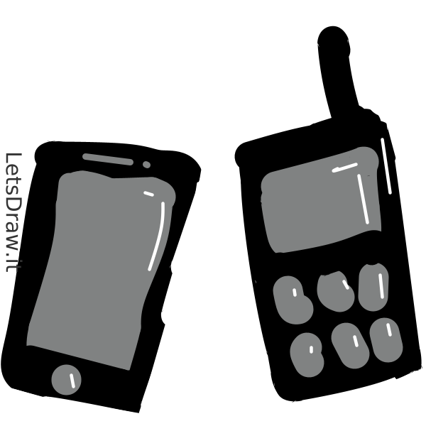 How to draw cell phone / z7e1dizx.png / LetsDrawIt
