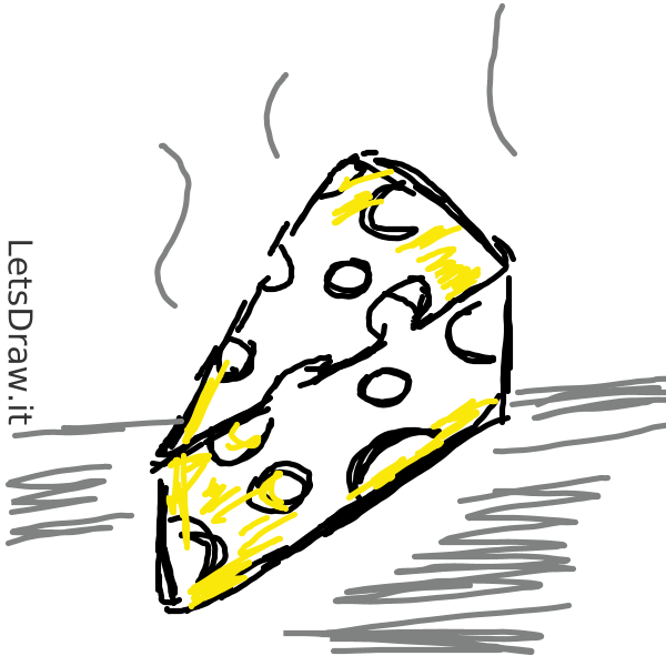 How to draw cheese / z7e9z1zq.png / LetsDrawIt