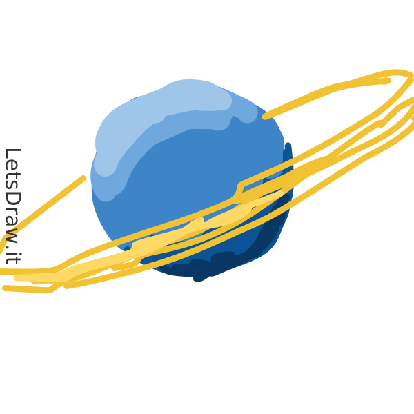 How to draw Saturn / ze1ft17g.png / LetsDrawIt