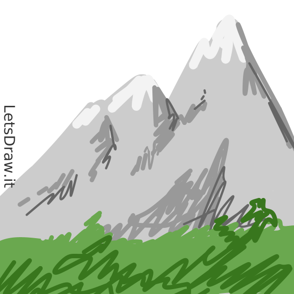 How to draw mountain / zeqwezuy5.png / LetsDrawIt