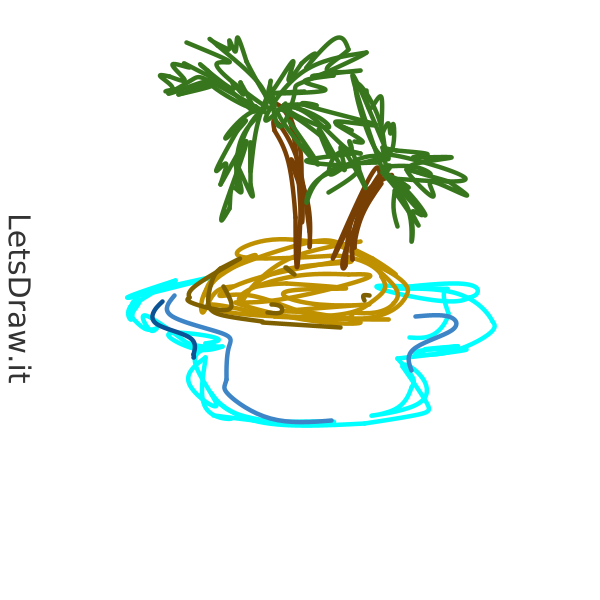 How to draw island / zesnnoeso.png / LetsDrawIt