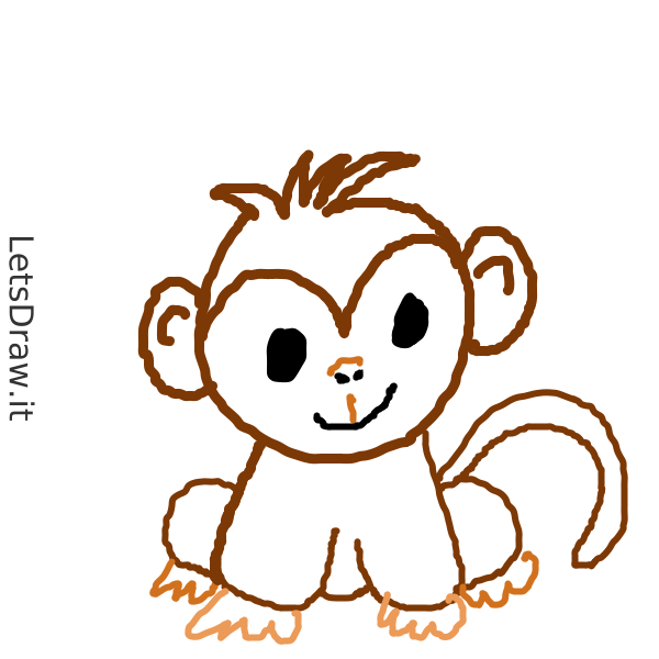 How to draw monkey / zfmaxu4ab.png / LetsDrawIt