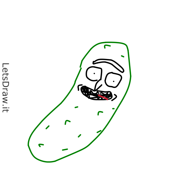 How to draw pickle / zjusnbiaf.png / LetsDrawIt