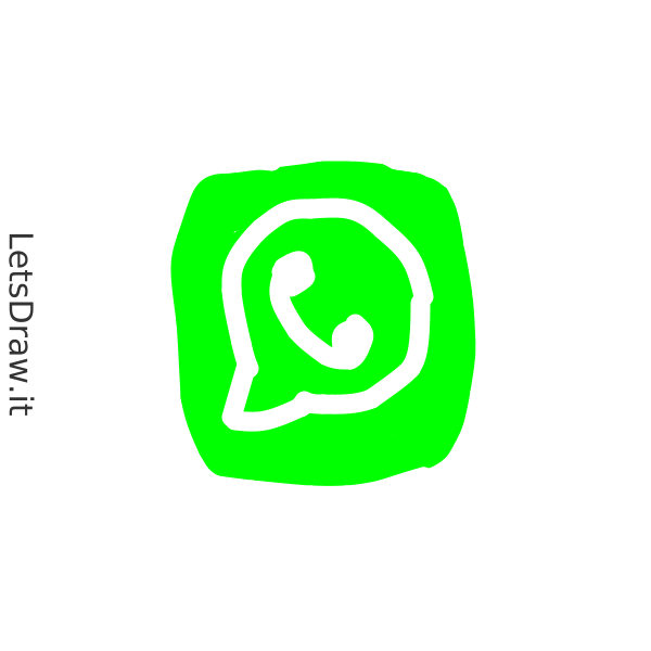 How to draw WhatsApp / zk7ygpmij.png / LetsDrawIt
