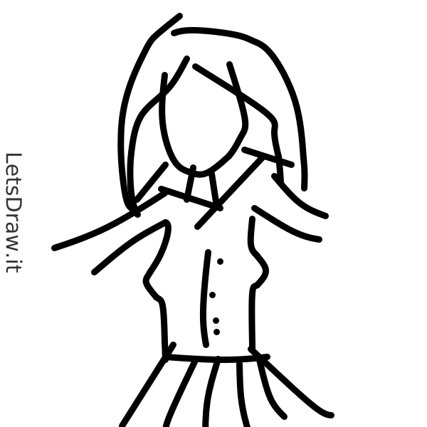 How to draw lady / zmbxpwdwh.png / LetsDrawIt