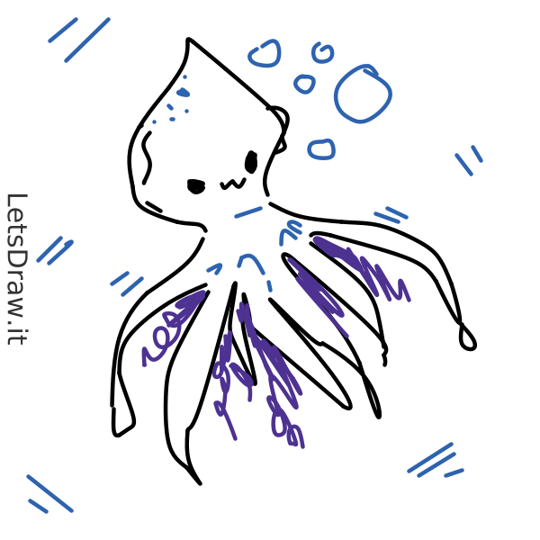 How to draw squid / zo1seco8.png / LetsDrawIt