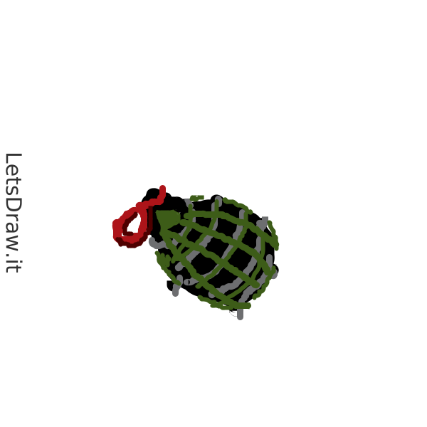 How to draw Grenade / zq6mttc6q.png / LetsDrawIt