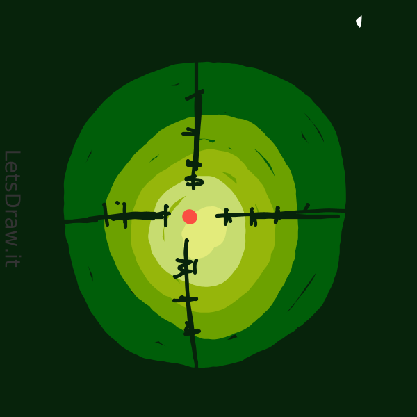 How to draw target / zu53eypcr.png / LetsDrawIt