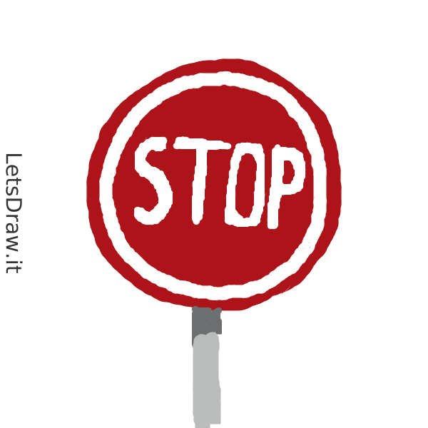 How to draw Sign stop / zui4owzsr.png / LetsDrawIt