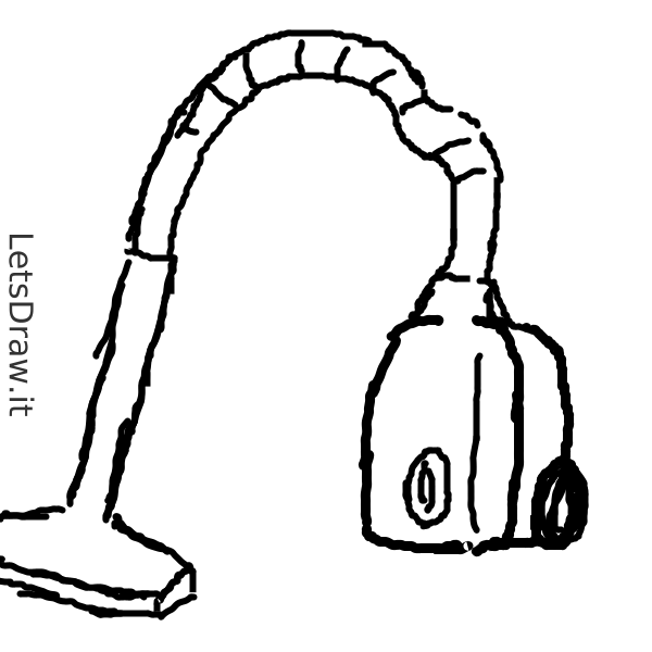 How to draw vacuum cleaner / zw5d1fesx.png / LetsDrawIt