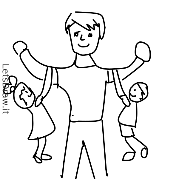 How to draw father / zwqac6uip.png / LetsDrawIt