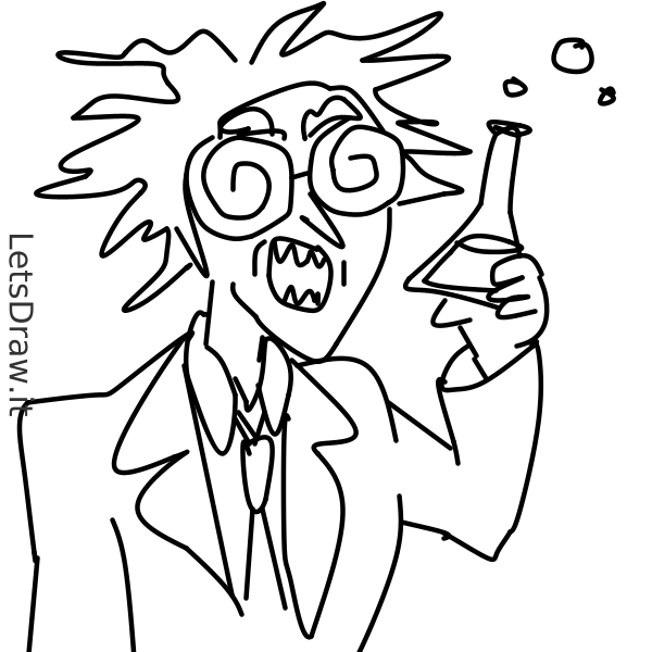How to draw scientist / zza8fo6j9.png / LetsDrawIt